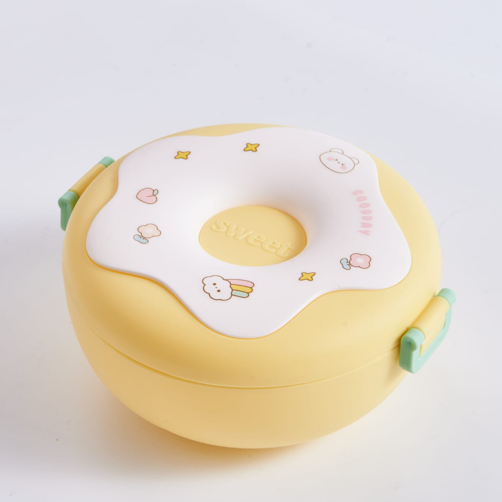 Jual Kotak Makan Anak Lunch Box Bento Eklusif Model Donat Lucu Dengan ...