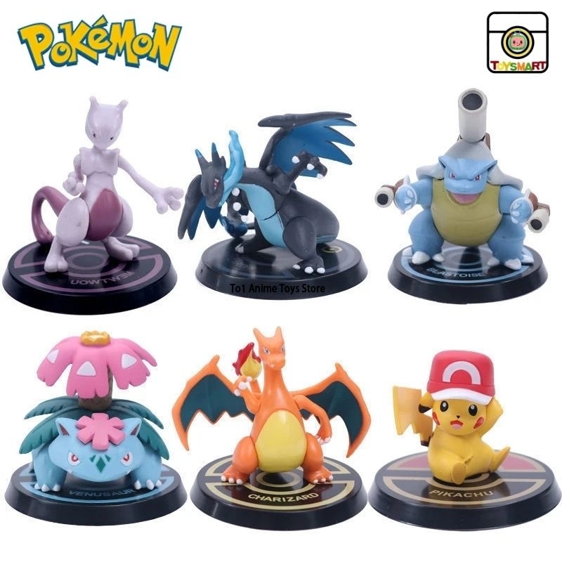Jual Figure Pokemon Charizard mewto Blastoise Action Figure Pokemon ...
