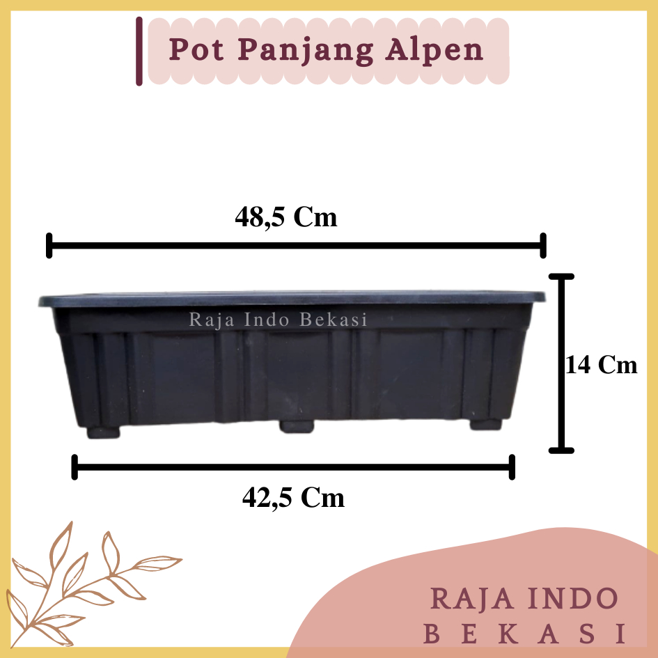 Jual Pot Bunga Panjang Highway 55 Hitam Pot Panjang Hw 50cm Pot Bunga ...