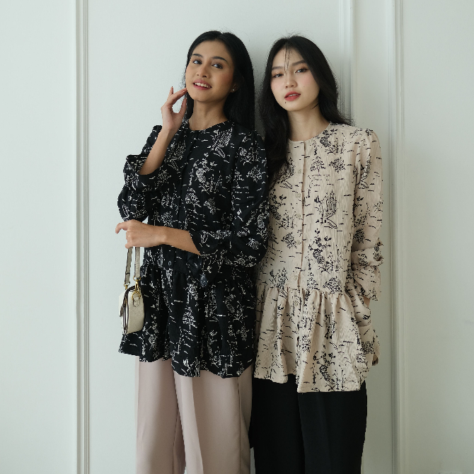 Jual Shevira Tunik Blouse - Tunik Wanita - Atasan Lengan Panjang ...