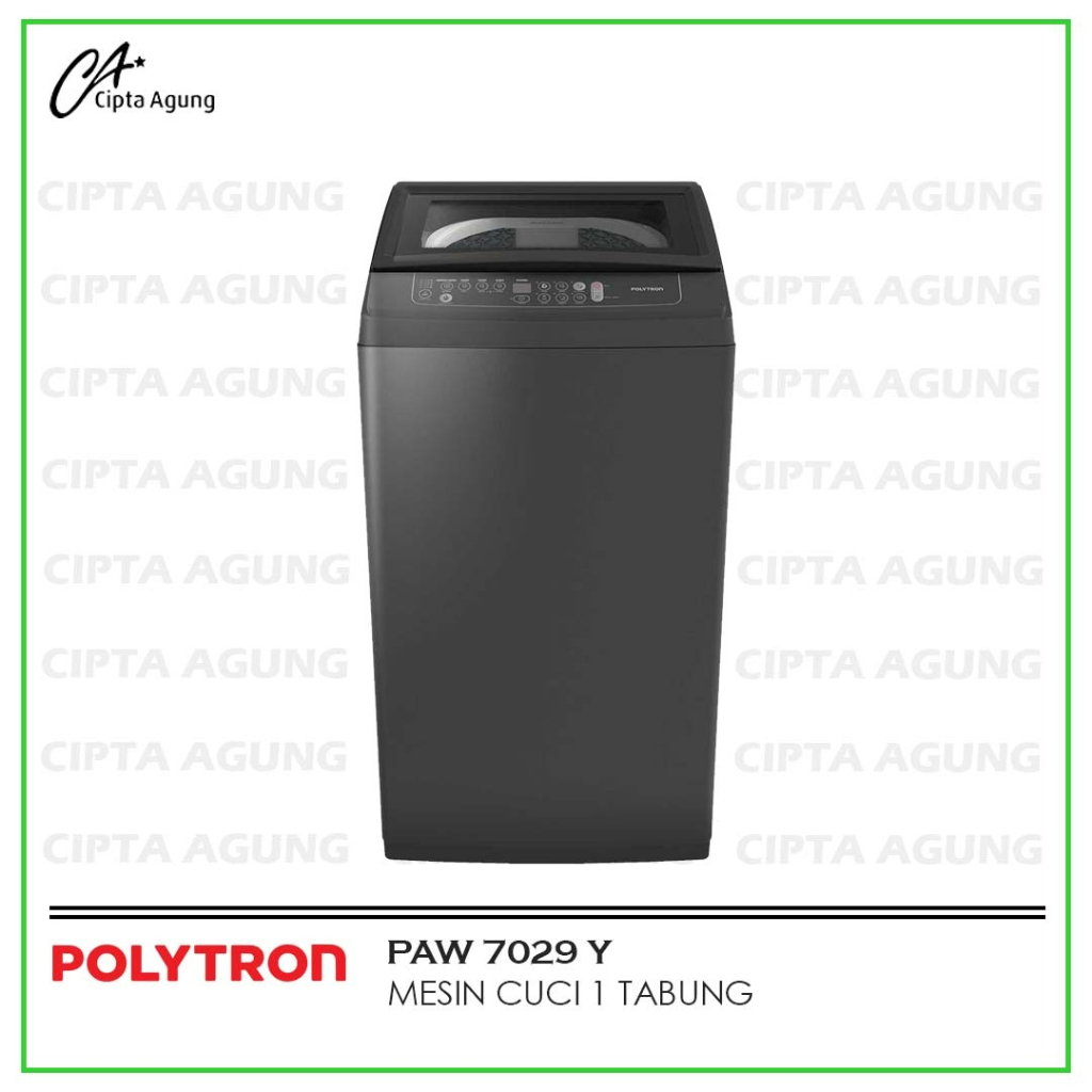 Jual MESIN CUCI 1 TABUNG TOP LOADING 7 KG POLYTRON PAW 7029 Y PAW7029Y ...