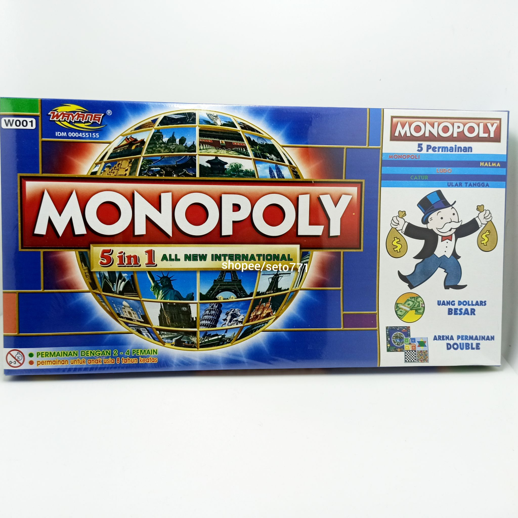 Jual Edukatoys Mainan Monopoli game Kartu Monopoly | Shopee Indonesia