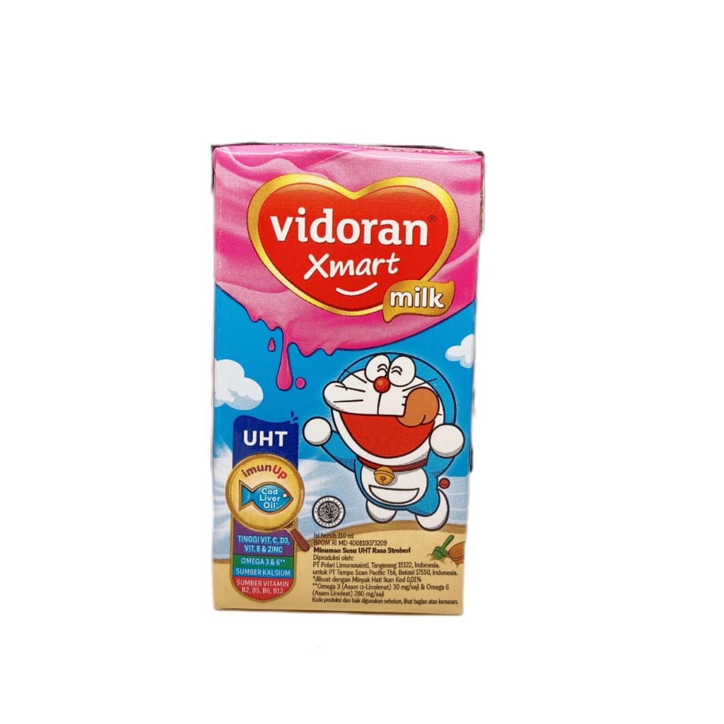 Jual Vidoran Xmart Milk Strawberry & Coklat 110 ml/ membantu memenuhi ...