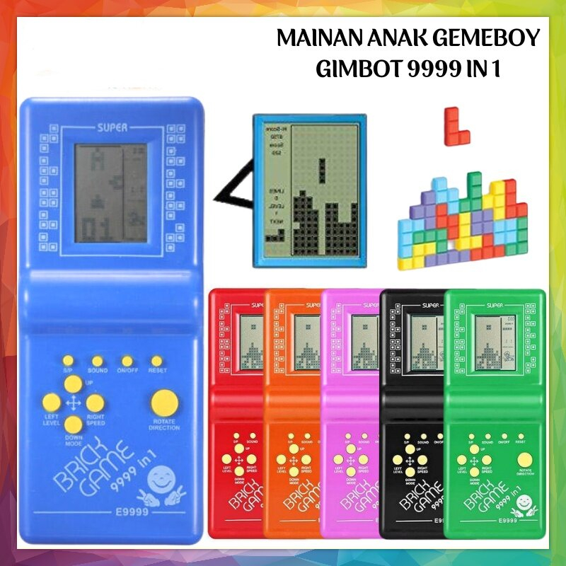 Jual Mainan Gemboy Brick Game 9999 IN 1 Mainan Anak Murah Meriah Tetris ...