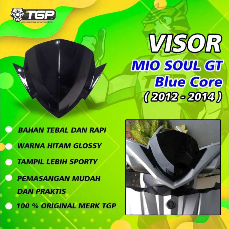 Jual Tgp Visor Mio Soul Gt Blue Core 125 | Shopee Indonesia