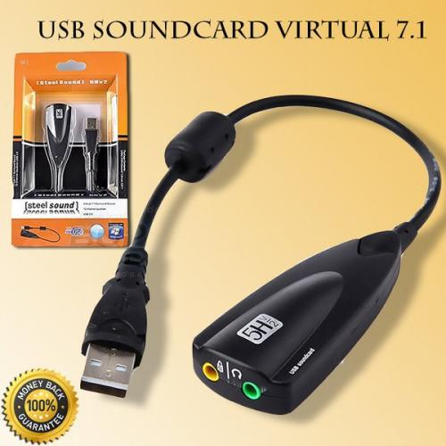 Jual Sound Card USB Virtual 7.1 Channel Adpater dengan Chipset China 5Hv2 Audio Mic Soundcard ...