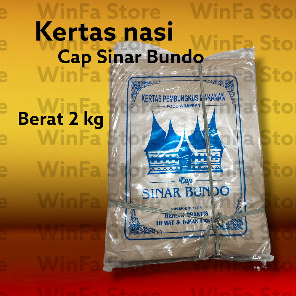 Jual 1 Pack Kertas Nasi Sinar Bundo Kertas Bungkus Nasi 2 Kg | Shopee ...