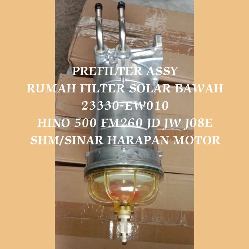 Jual RUMAH FILTER SOLAR BAWAH HINO 500 23330-EW010 PREFILTER ASSY HINO ...