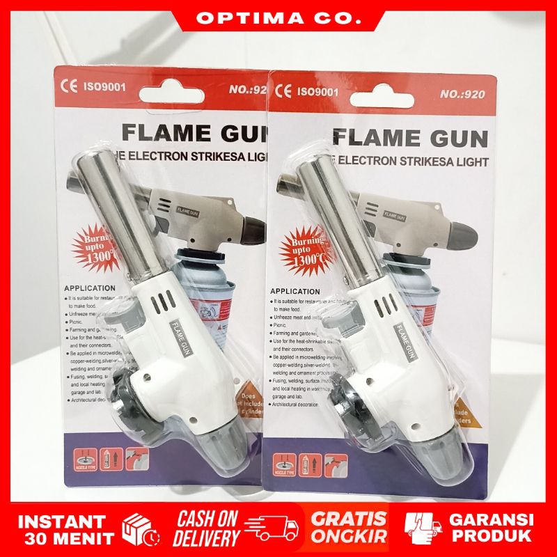 Jual Gas Torch Portable Flame Gun Kepala Gas Kaleng Blow Torch Otomatis | Shopee Indonesia