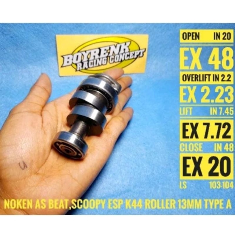 Jual CAM SHAFT NOKEN AS RACING BEAT GENIO KVY/KZL/K44/KOJ KOMPETISI ...