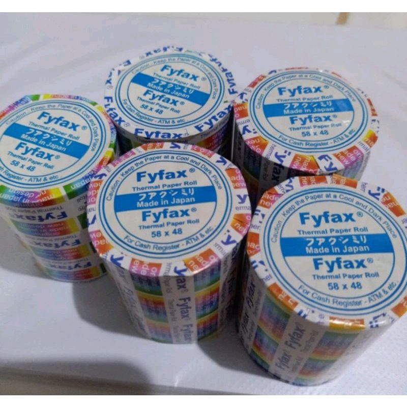 Jual Kertas Thermal 58x48 Fy-Fax / Telstruk Kasir 58 x 48mm Fyfax ...