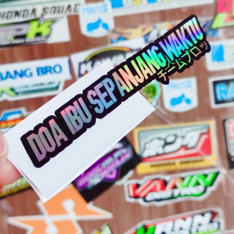 Jual Stiker #doa ibu sepanjang waktu hologram baru putih hologram ...
