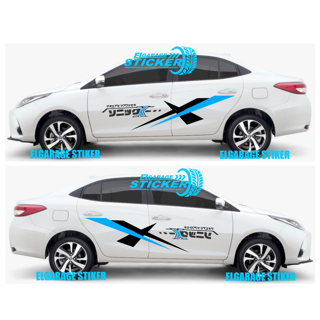Jual STIKER MOBIL VIOS SEDAN CUTTING STIKER VARIASI SEMUA MOBIL SEDAN ...