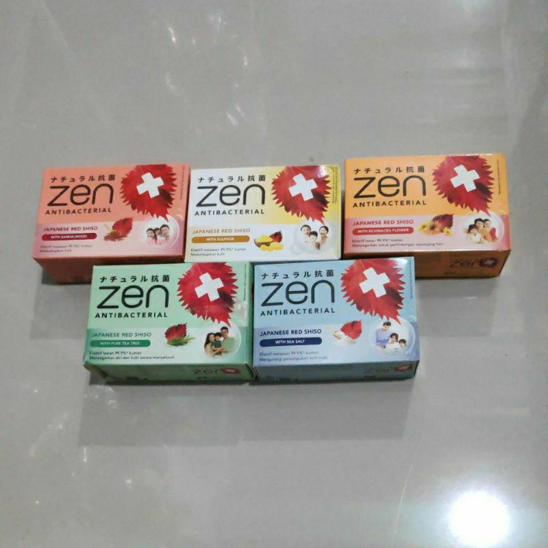 Jual Zen Sabun Mandi Batang 1 PCS 70 g Antibacterial Body Soap Batangan ...