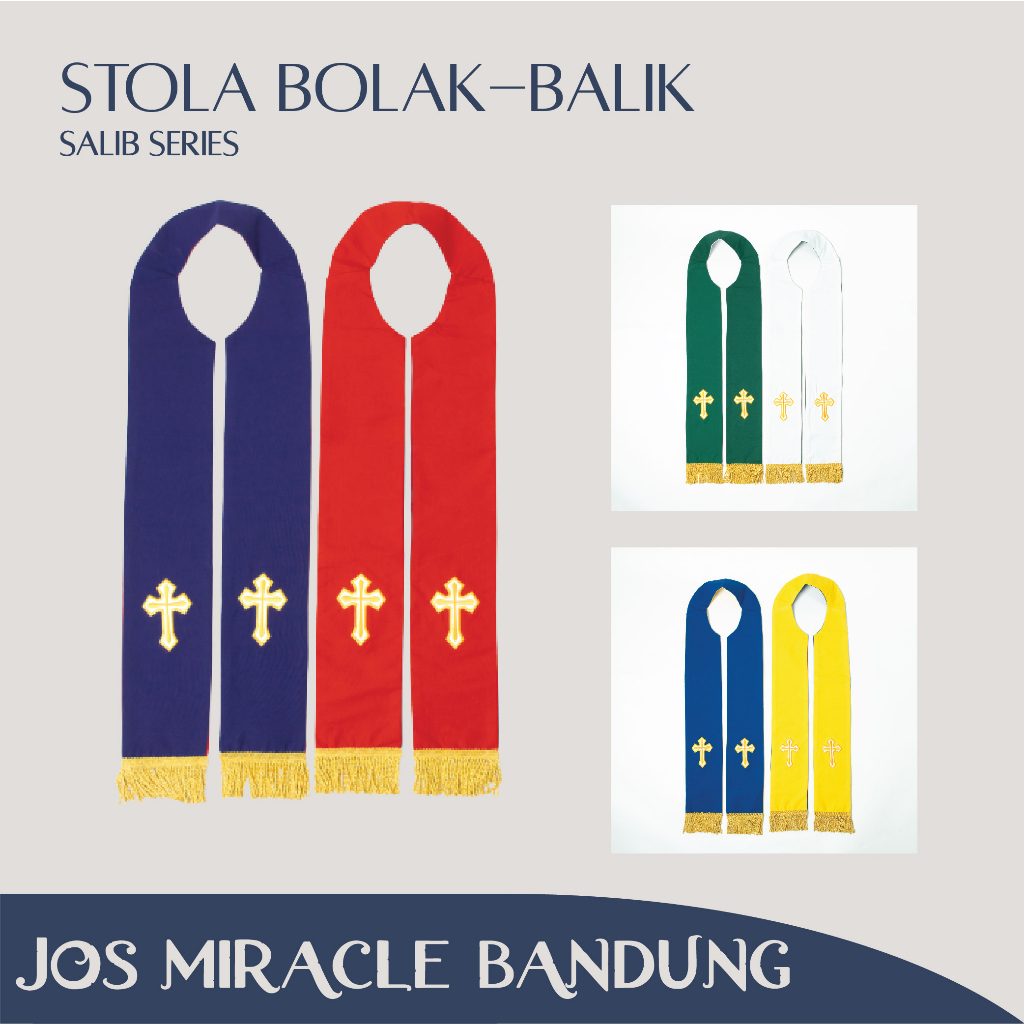Jual Salib - Stola Bolak Balik Bordir - Jos Miracle Bandung | Shopee ...
