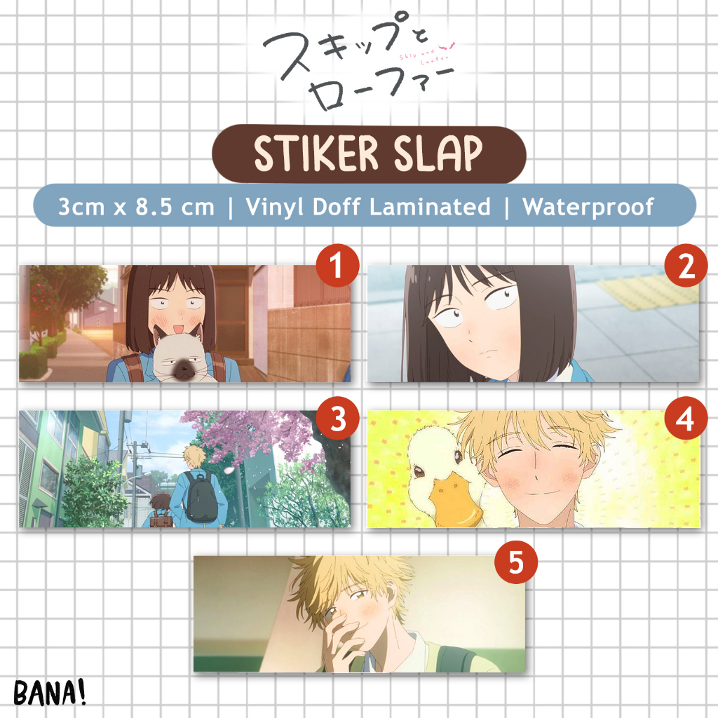 Jual Skip to Loafer stiker slap Anime Waterpoof | BANA | Shopee Indonesia