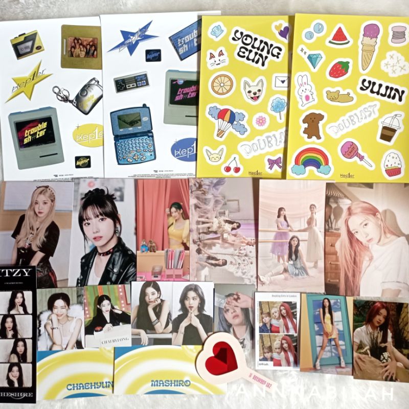 Jual Inclusions Official Postcard Pop Up Sticker Photostrip 4 Cut Kep1er TWICE ITZY First Impact ...