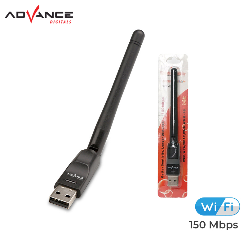 Jual Advance WF-01 Usb Dongle Wifi Wireless Adapter Receiver 150mbps Antena Untuk Komputer Pc ...