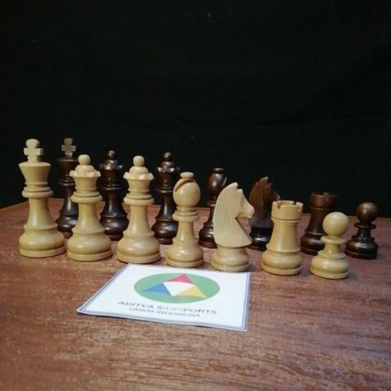 Jual New Set Papan Catur Kayu Standar PERCASI International FIDE ...