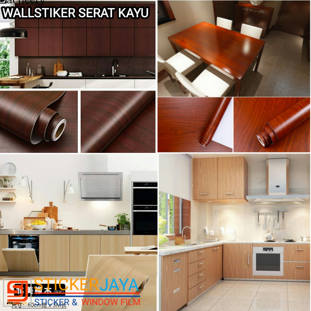 Jual stiker kayu untuk lemari,meja,meja belajar,pintu,lantai,dinding ...