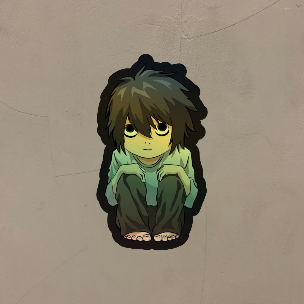 Jual Stiker Anime Hologram L. Lawliet Death Note Case Hp dan Laptop 7 ...