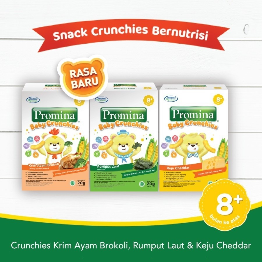 Jual Promina Baby Crunchies All variant Cheese/ Seawees/ Ayam brokoli ...