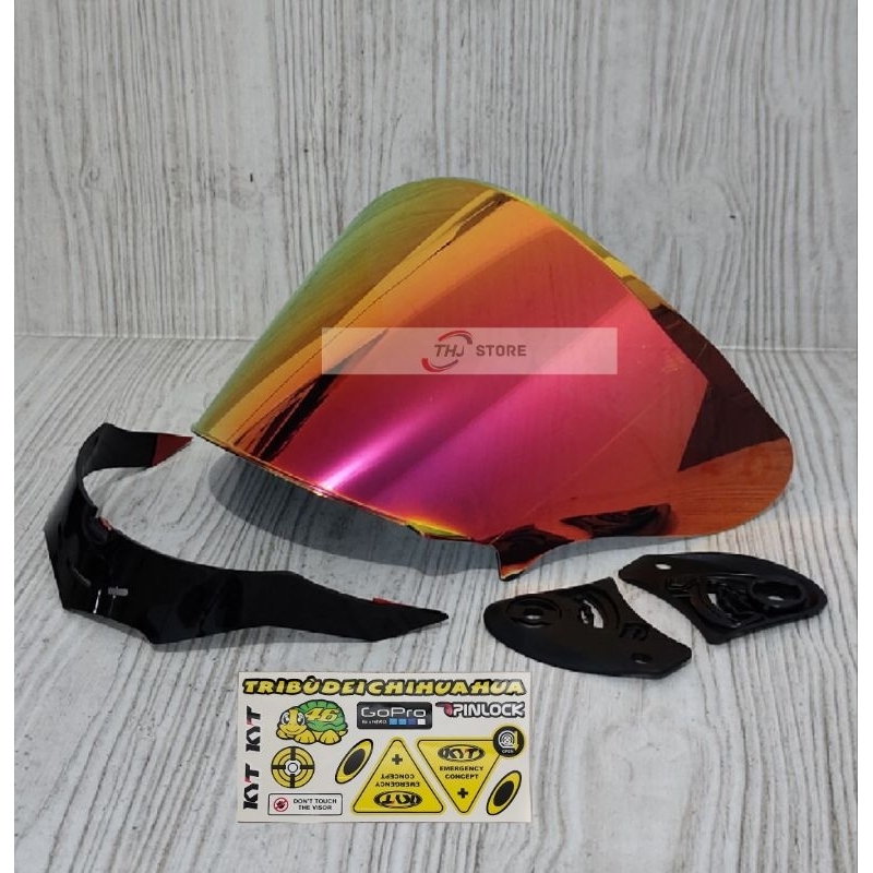 Jual Kaca Helm KYT KYOTO Visor open venom FLAT kyt kyoto (visor+spoiler ...