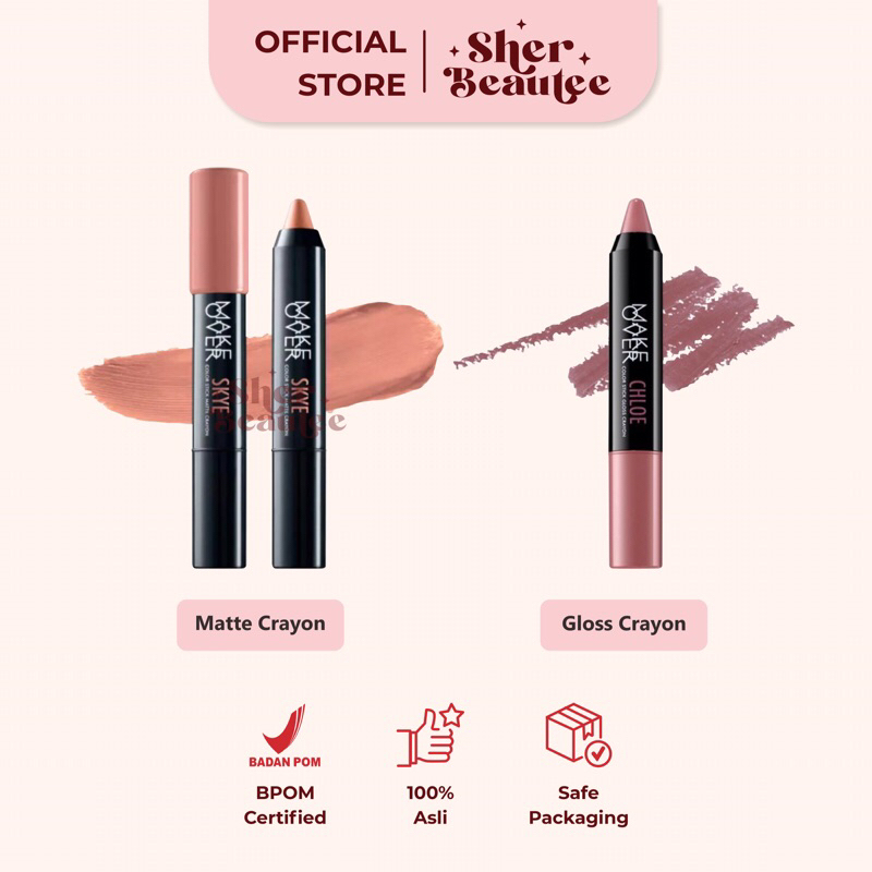 Jual Make Over Color Stick Matte | Gloss Crayon 2.6g | Shopee Indonesia