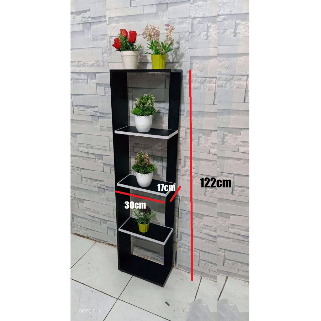 Jual Rak Lantai Lapis HPL / Rak Pot / Rak Hias / Rak Dekorasi Pajangan ...