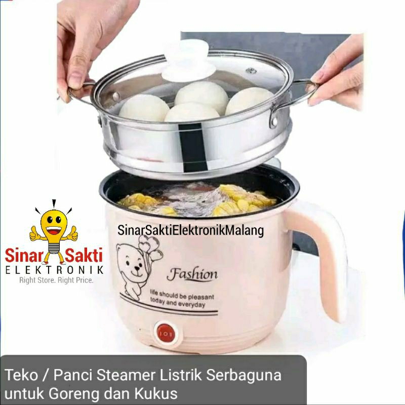 Jual Panci Elektrik Listrik Serbaguna Steaming Pan Steamer Frypan ...