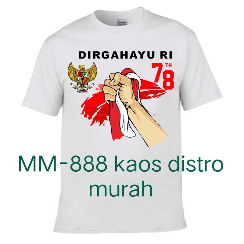 Jual Kaos Distro Pria - Model Terbaru - Kaos Gambar Dirgahayu RI Logo ...