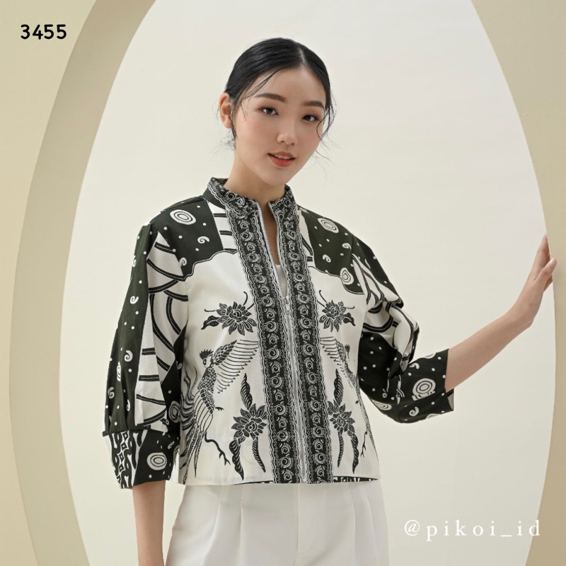 Jual Bomber jaket Batik modern cewek murah / batik kantor wanita ...
