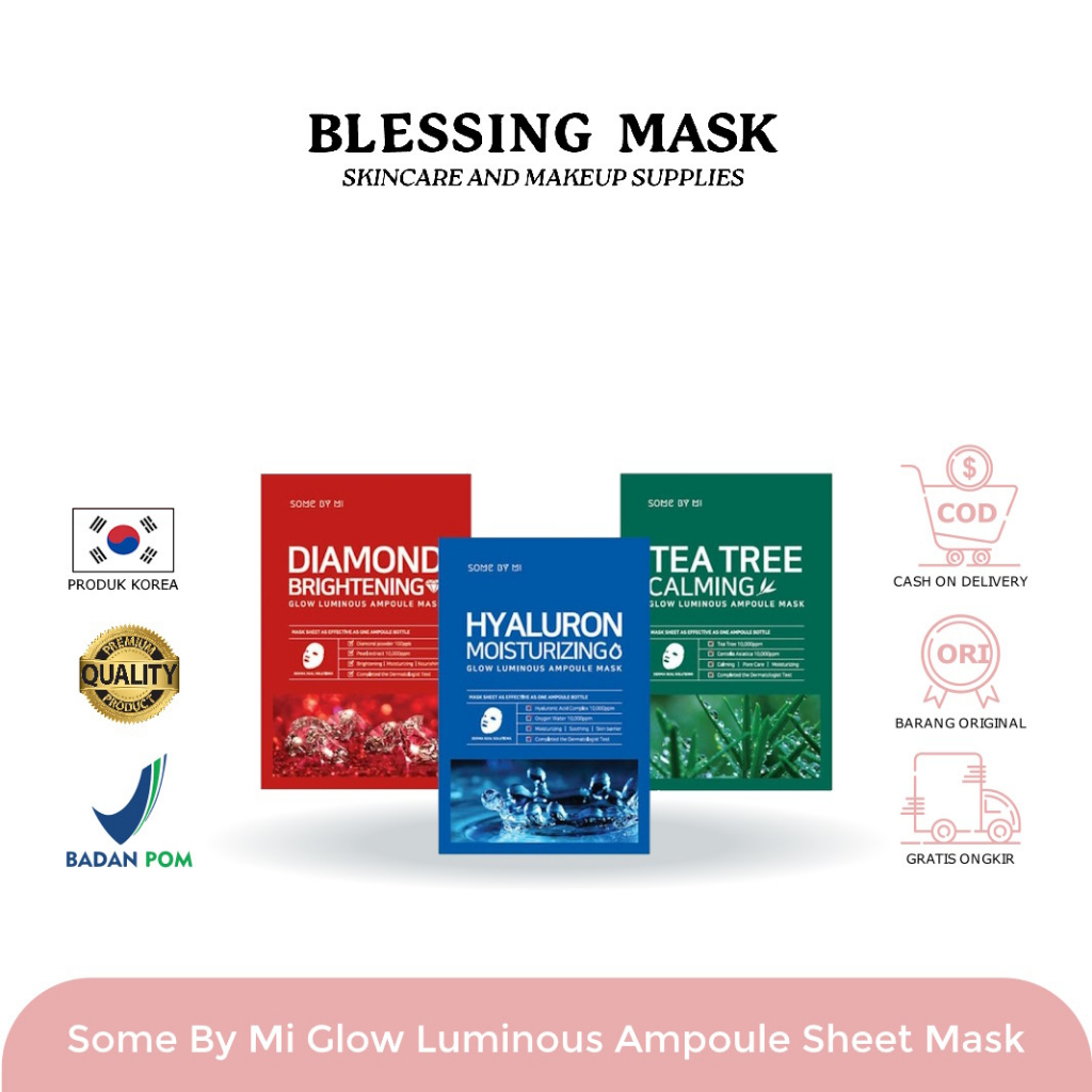 Jual SOMEBYMI GLOW LUMINOUS AMPOULE MASK - SHEET MASK | MASKER WAJAH ...