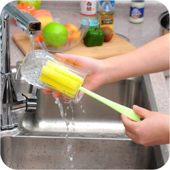 Jual Sikat Pembersih Botol Susu Tongkat Spons Sikat Cuci Gelas botol ...
