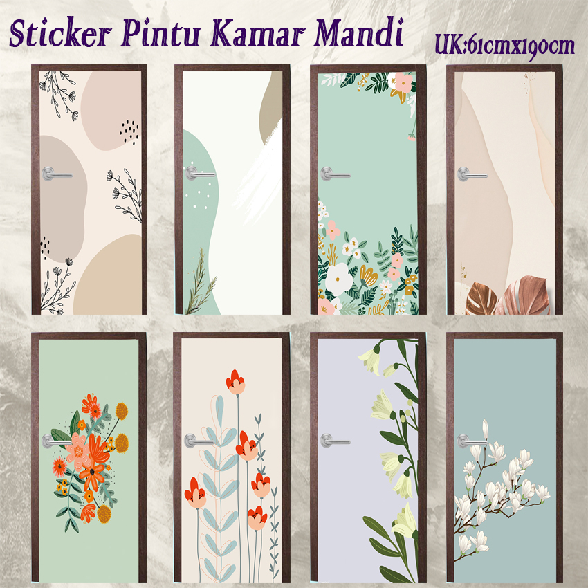 Jual Sticker Pintu Kamar mandi Motif Seri (K) Ukuran 61x190cm | Shopee ...