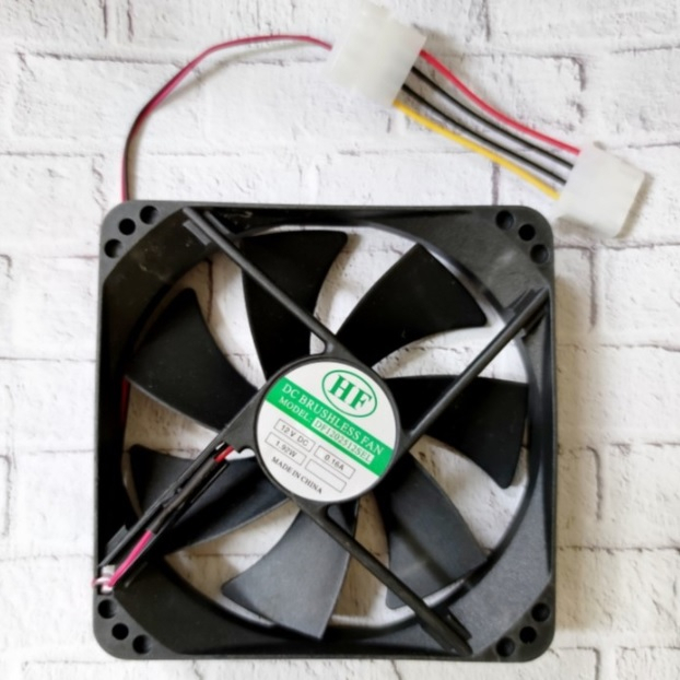 Jual Kipas Fan Komputer CPU PC 12 cm Hitam / Fan Casing 12cm | Shopee ...