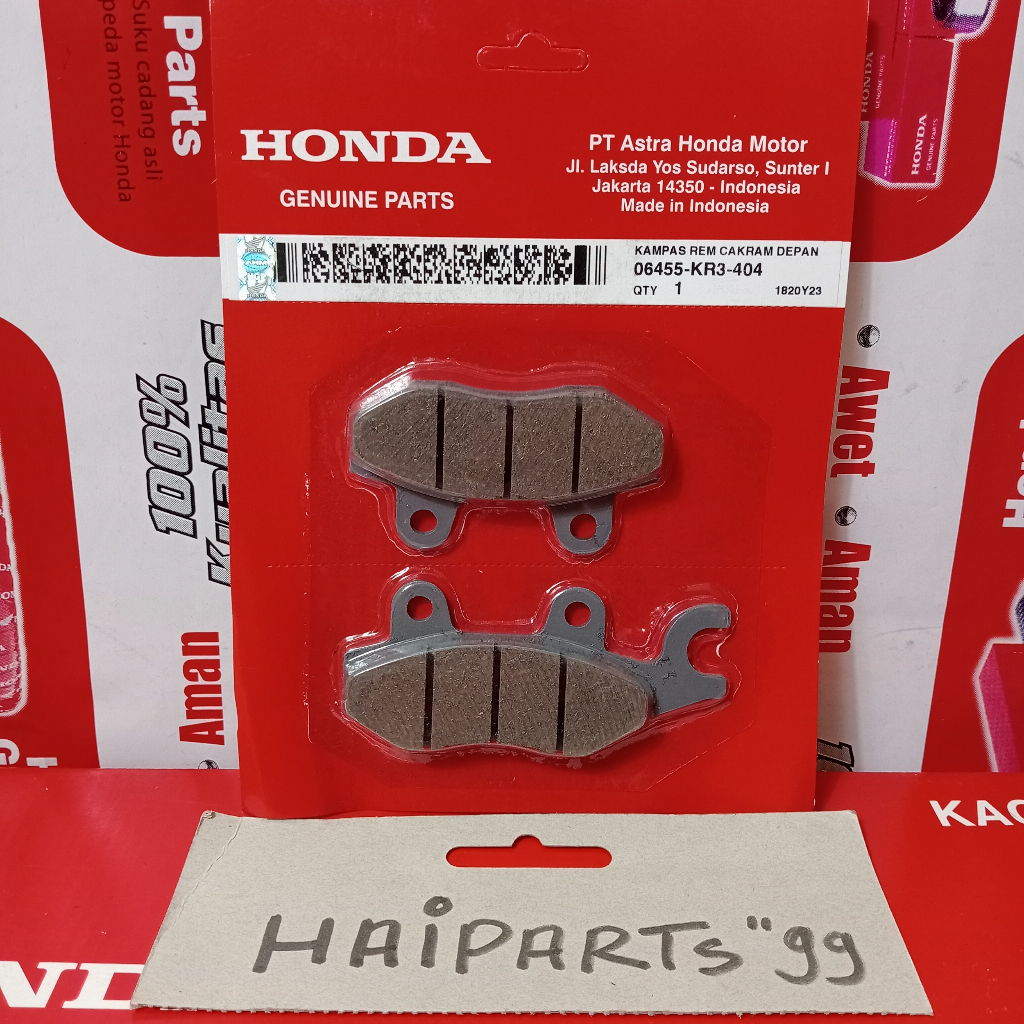 Jual Kanvas rem depan cakram padset brake karisma mega pro revo supra fit supra x 125 tiger 2000 ...