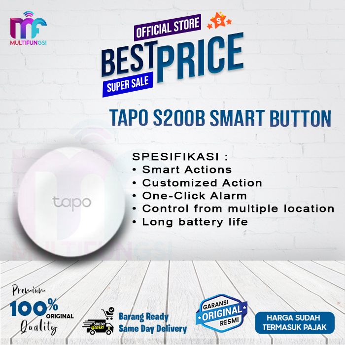 Jual TP-LINK Tapo S200B Smart Button One Click Alarm TPLINK | Shopee ...