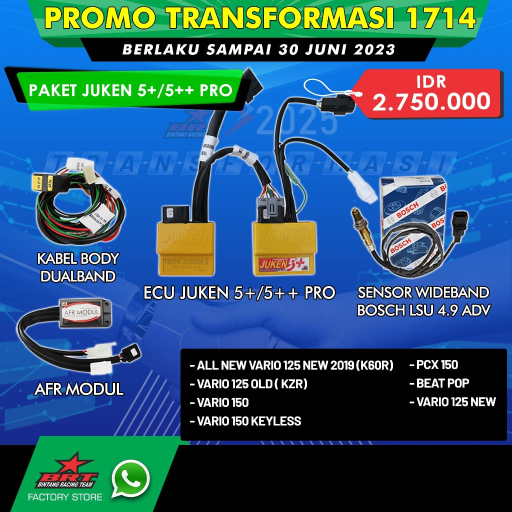 Jual PAKET ECU JUKEN 5 + PRO VARI0 125 / VARIO 150 / PCX 150 / BEAT POP ...