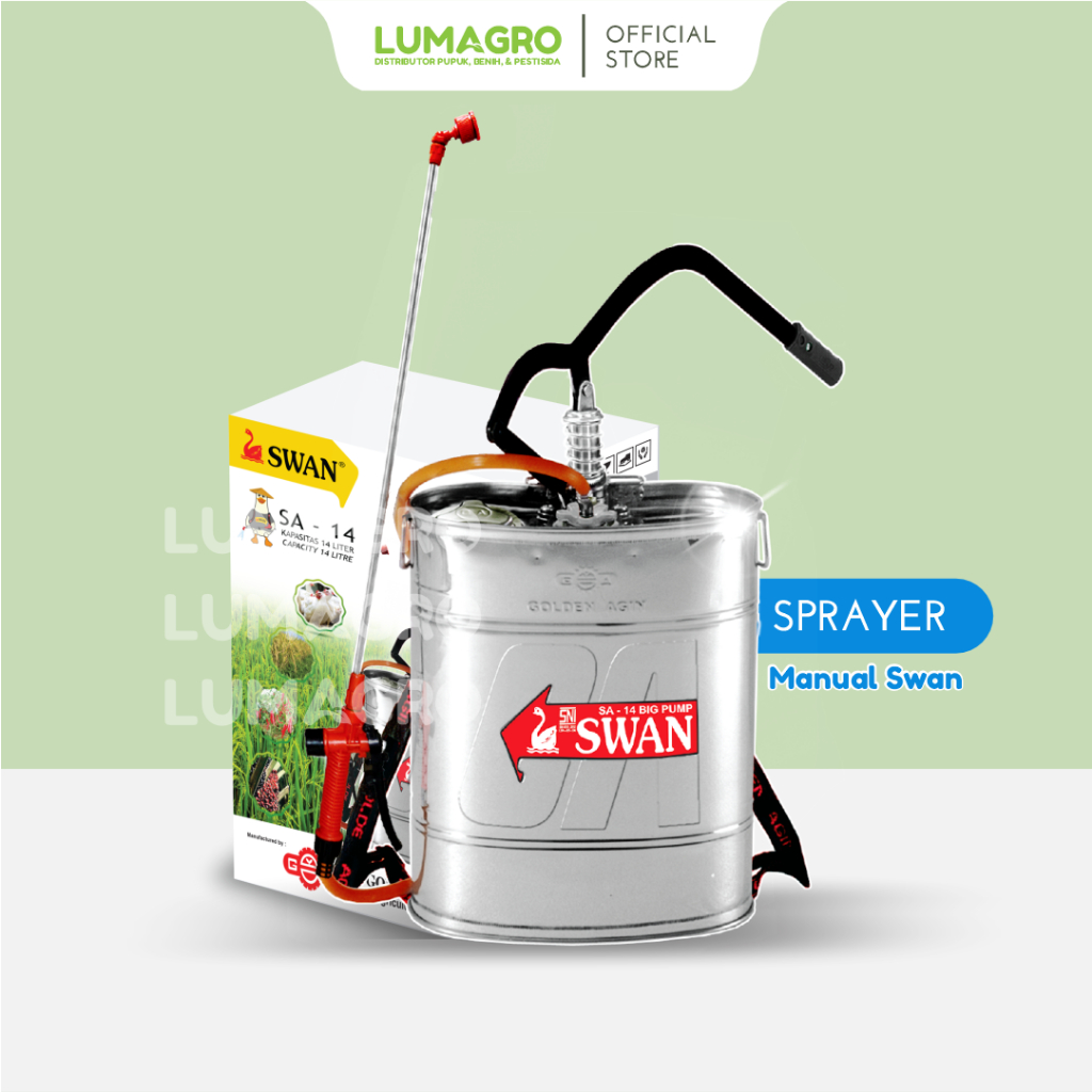 Jual Tangki Sprayer Manual Swan 14L 15L 17L Kuningan Plastik SA14 SA17 ...