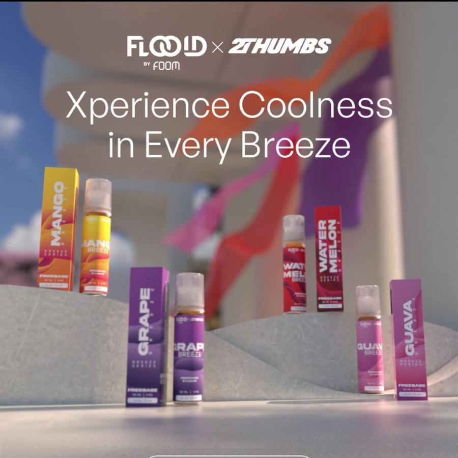 Jual FOOM BREEZE 60ML 3MG FREEBASE SERIES GRAPE - MANGO - WATERMELON ...