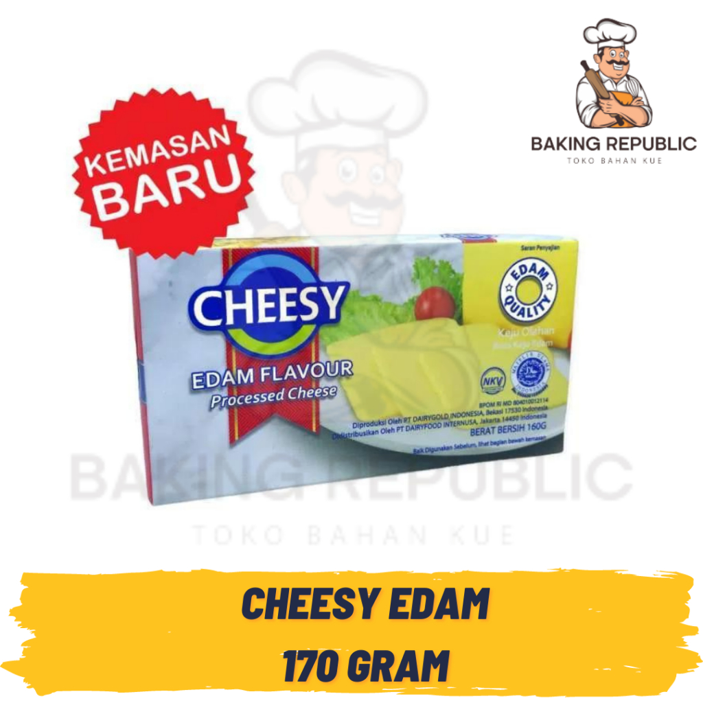 Jual KEJU EDAM CHEESY 160gr EXP 01-2026 | CHEESY EDAM KEMASAN PABRIK ...