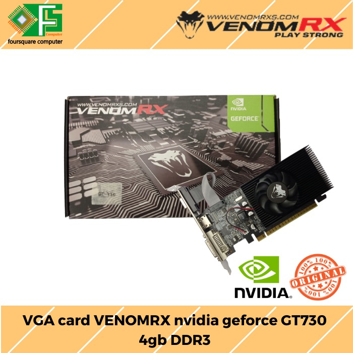 Jual VGA Card VenomRX nVidia Geforce GT 730 4GB DDR3 Resmi | Shopee ...