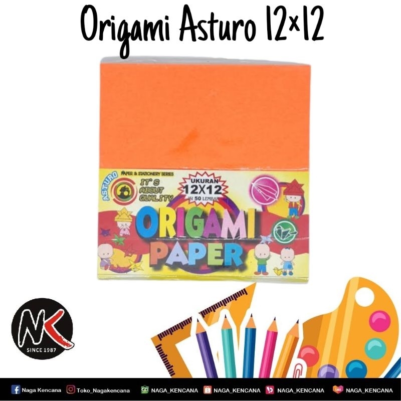 Jual Kertas Lipat / Kertas Origami Asturo 12×12 cm | Shopee Indonesia