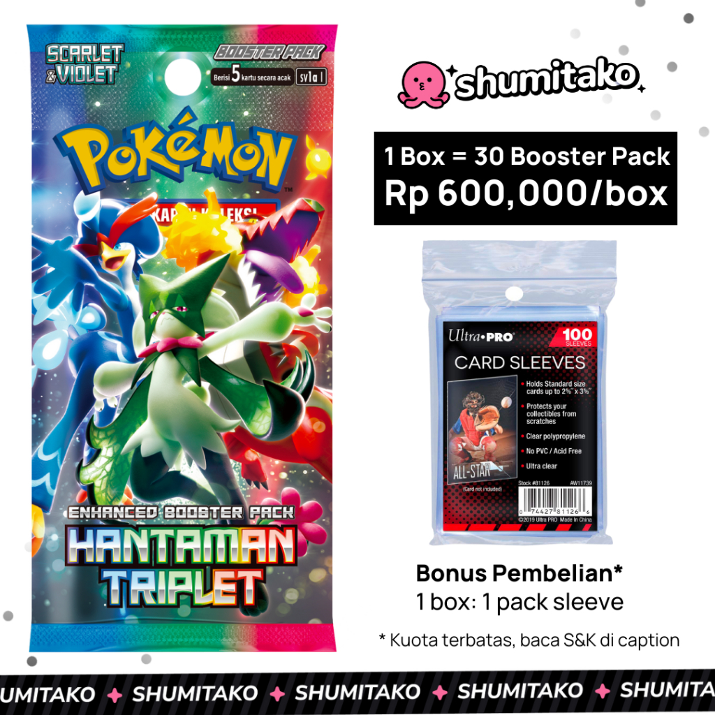 Jual Kartu Pokemon TCG Indonesia SV1A Hantaman Triplet Booster Box Original | Shopee Indonesia