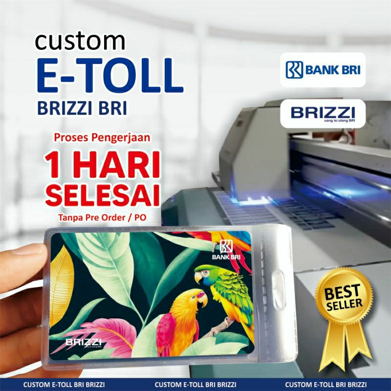 Jual Emoney BRI Brizzi custom card - design suka-suka - kartu tol ...