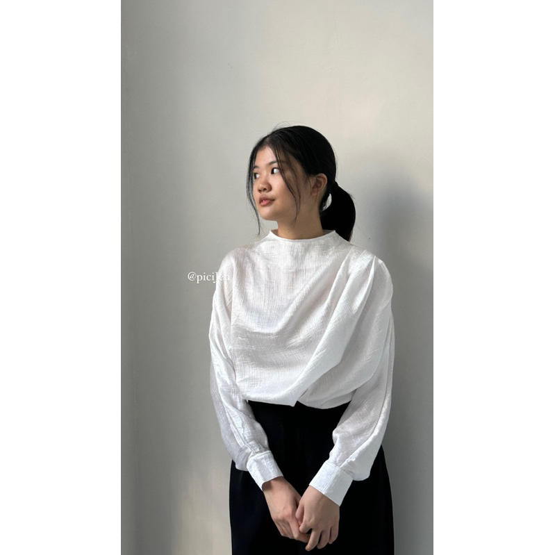 Jual MIJOO SILK BLOUSE KOREAN BLOUSE SILK SATIN BAJU MISS NOVIA MIS ...