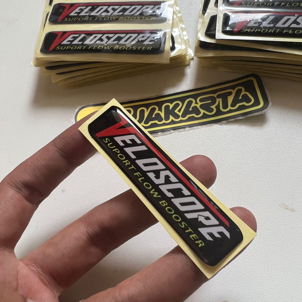Jual Stikcer Emblem Timbul logo Veloscope | Shopee Indonesia