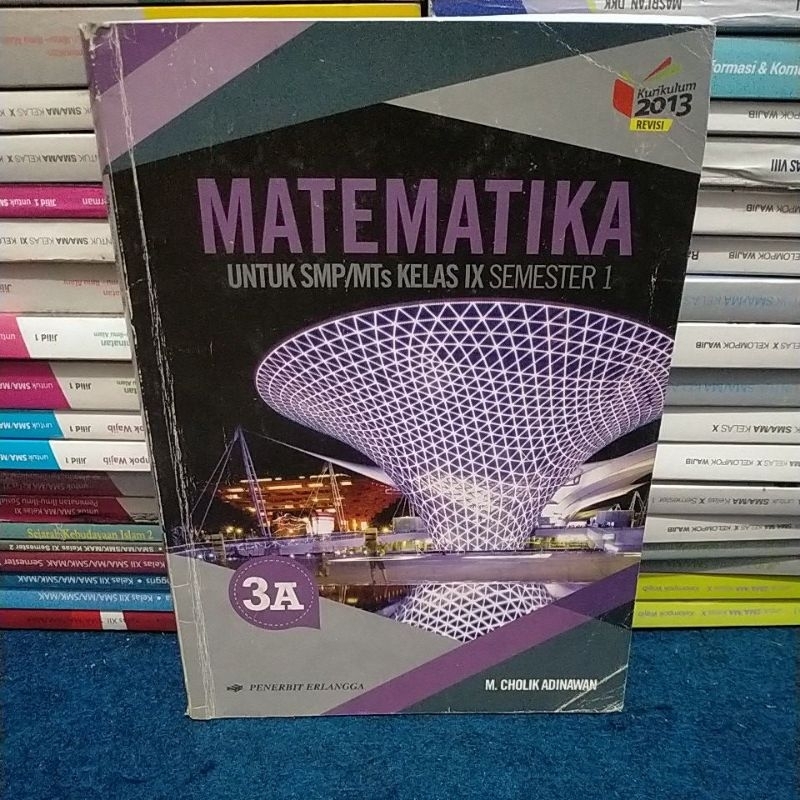 Jual matematika untuk SMP kelas 3A -9-IX semester 1 Erlangga | Shopee Indonesia