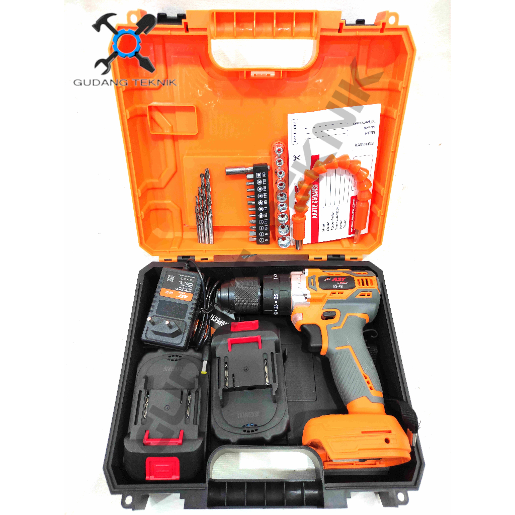 Jual Mesin Bor CORDLESS 13mm AST AS-48 / Bor Tangan Besi Kayu Beton ...
